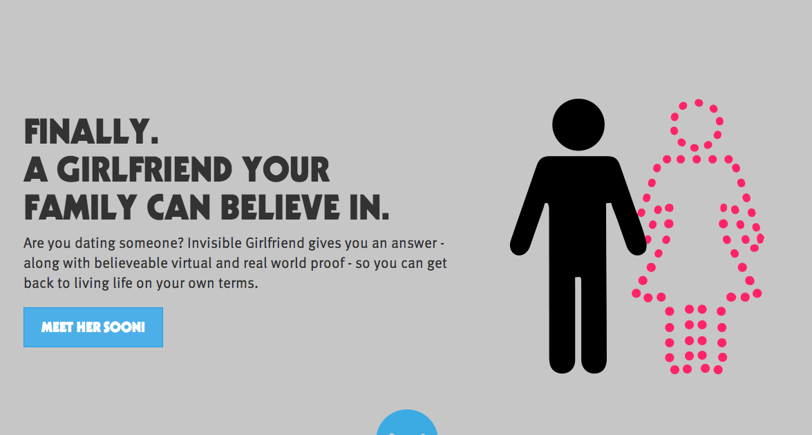 ¿Una novia invisible? Con invisiblegirlfriend.com parece que sí ...