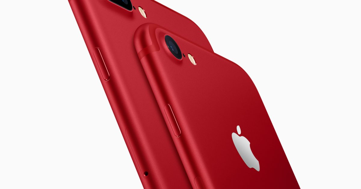 Apple lanza edición especial: iPhone 7 de color rojo en contribución al ...